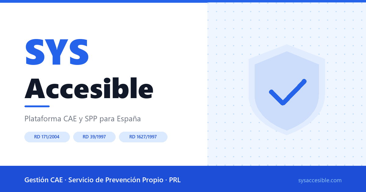 SYS Accesible | Software CAE y gestión PRL para España